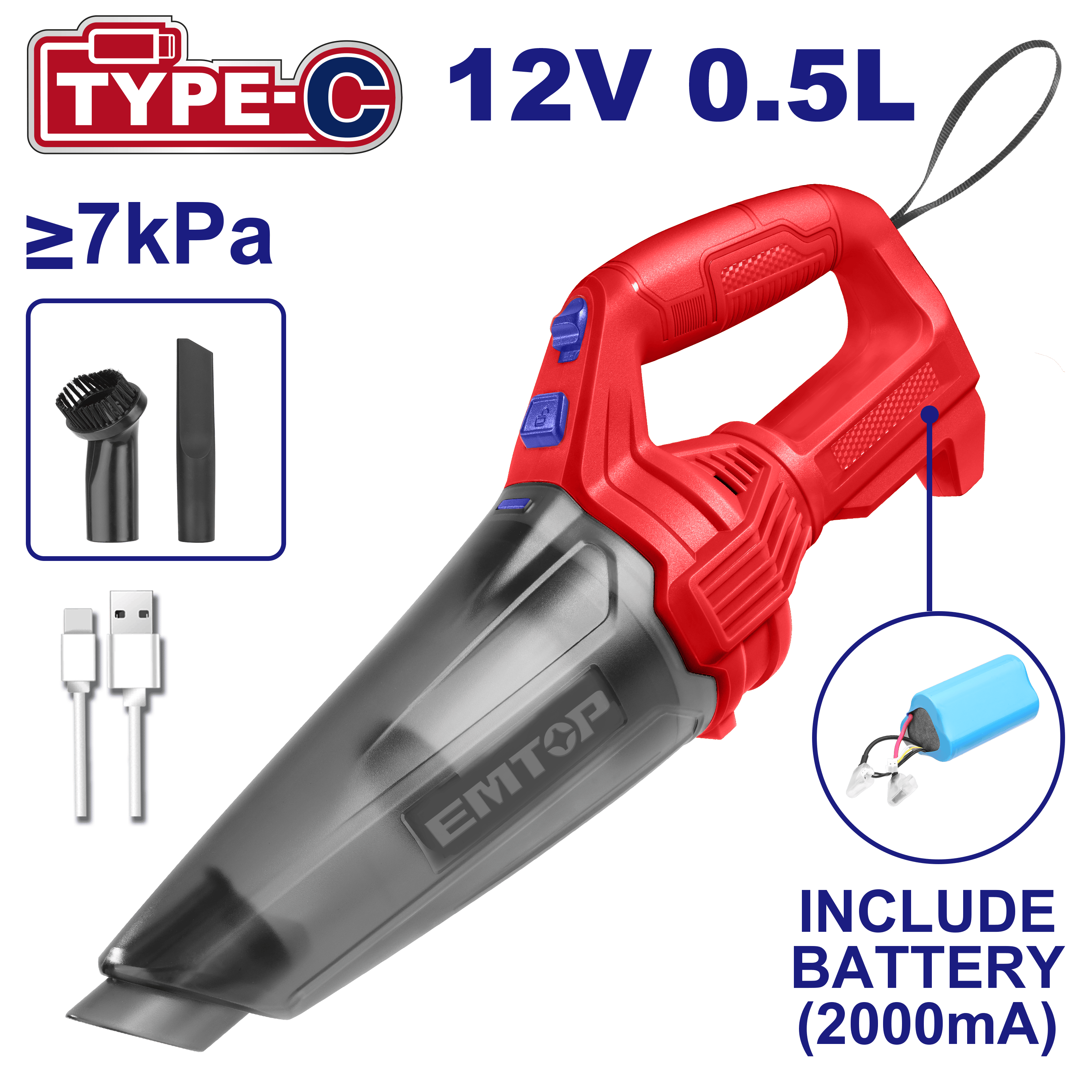 Máy hút bụi dùng pin - ELVC2026